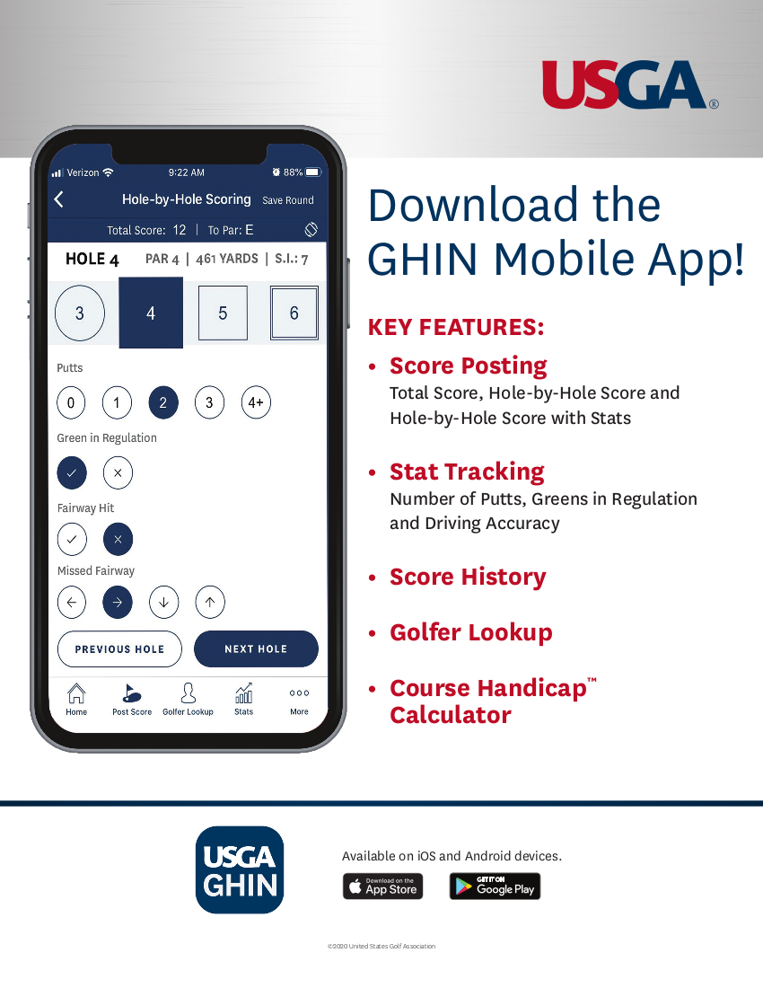 USGA/GHIN Mobile App